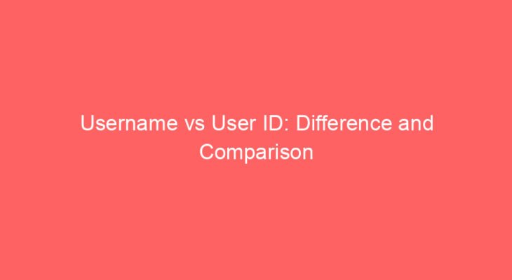 Username vs User ID: Difference and Comparison
